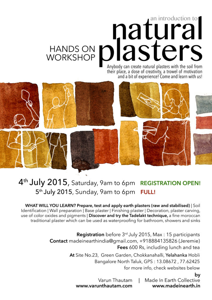Tadelakt and more, a natural plasters workshop, July 2015 - Made In Earth